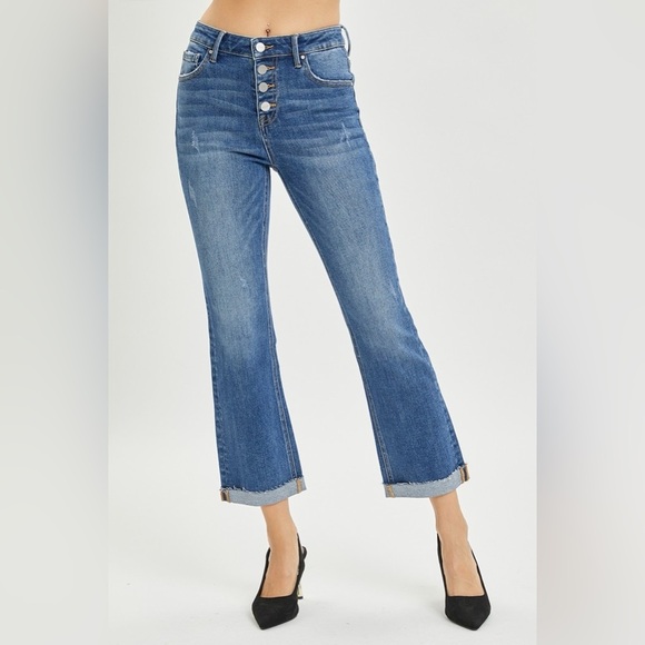 Risen Jeans | Jeans | Risen Button Fly Cropped Bootcut Jeans | Poshmark
